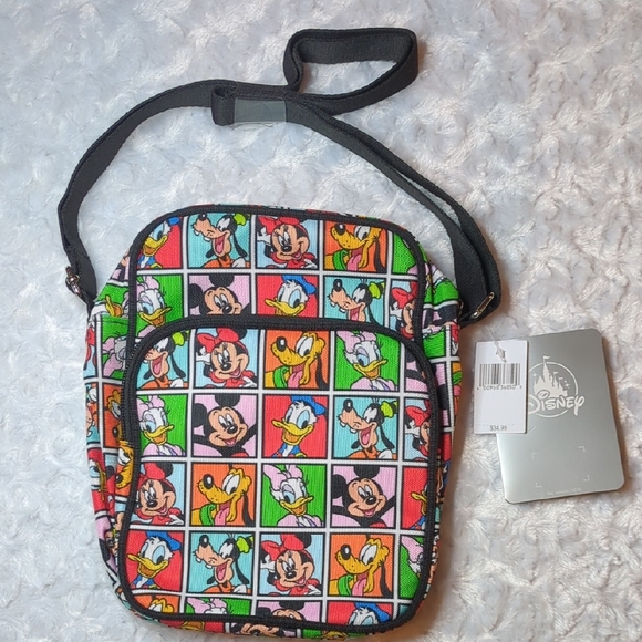 Disney | Bags | Nwt Disney Black Crossbody Bag With Character ...